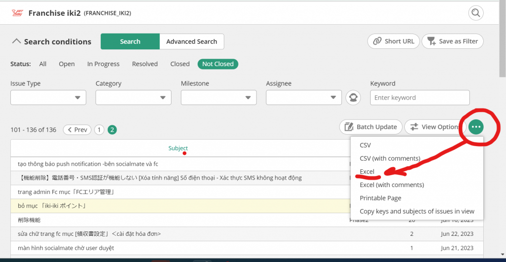 Việt Vang - Cách ghi issue trên backlog